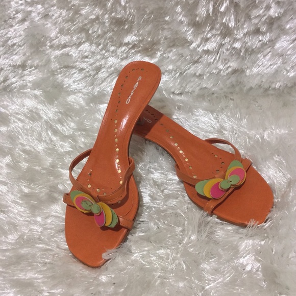 PAZZO | Shoes | Preowned Pazzo Women 3 Heel Leather Slide Sandal | Poshmark